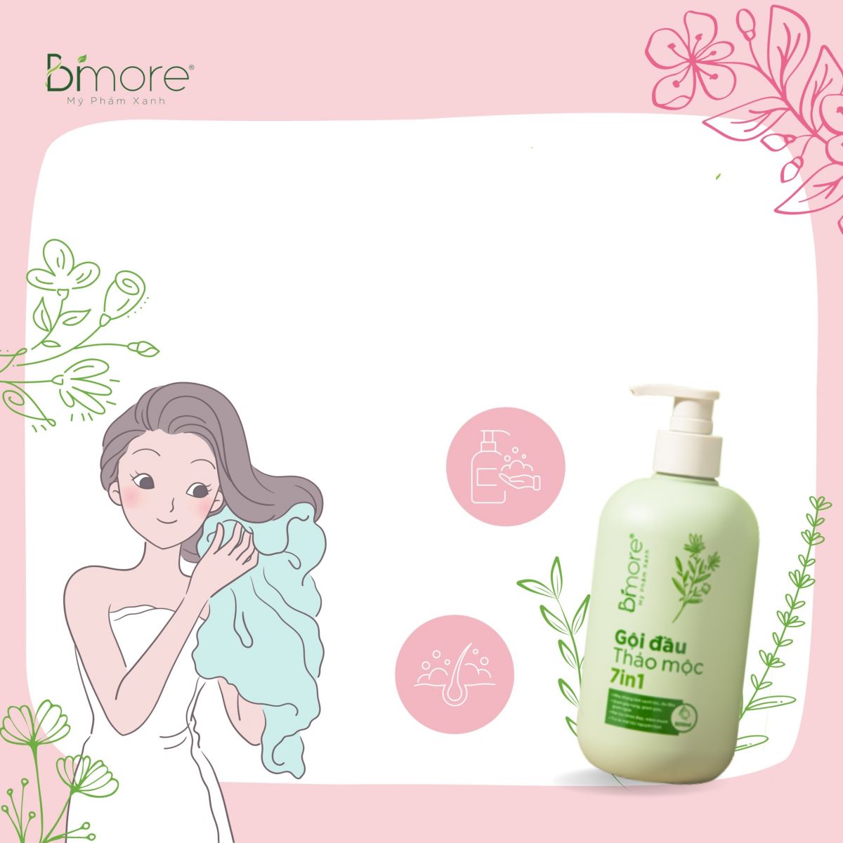 Cảm nhận về Gội đầu thảo mộc Bimore